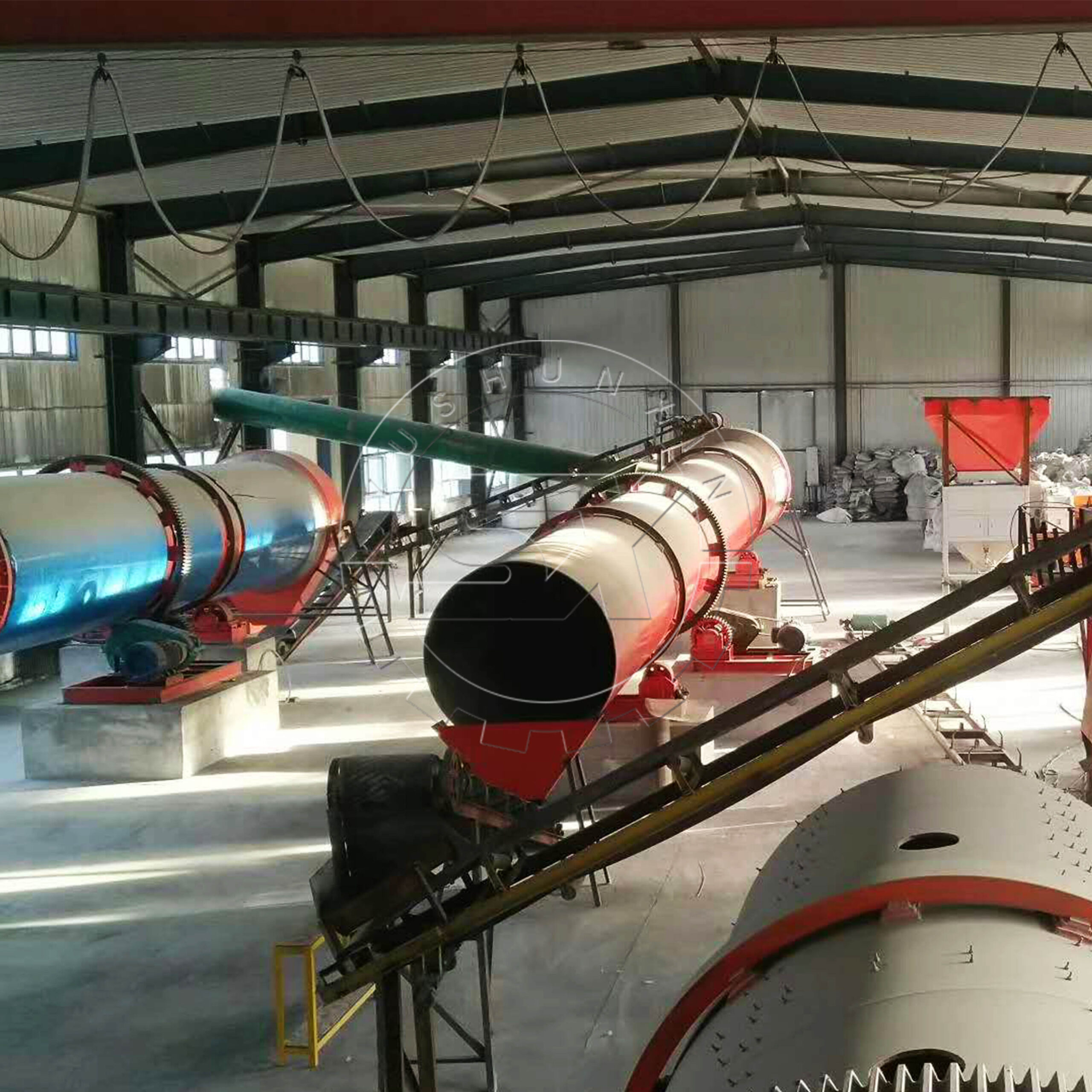 Rotary Cooler in Granular Fertilizer Factory | Working Process