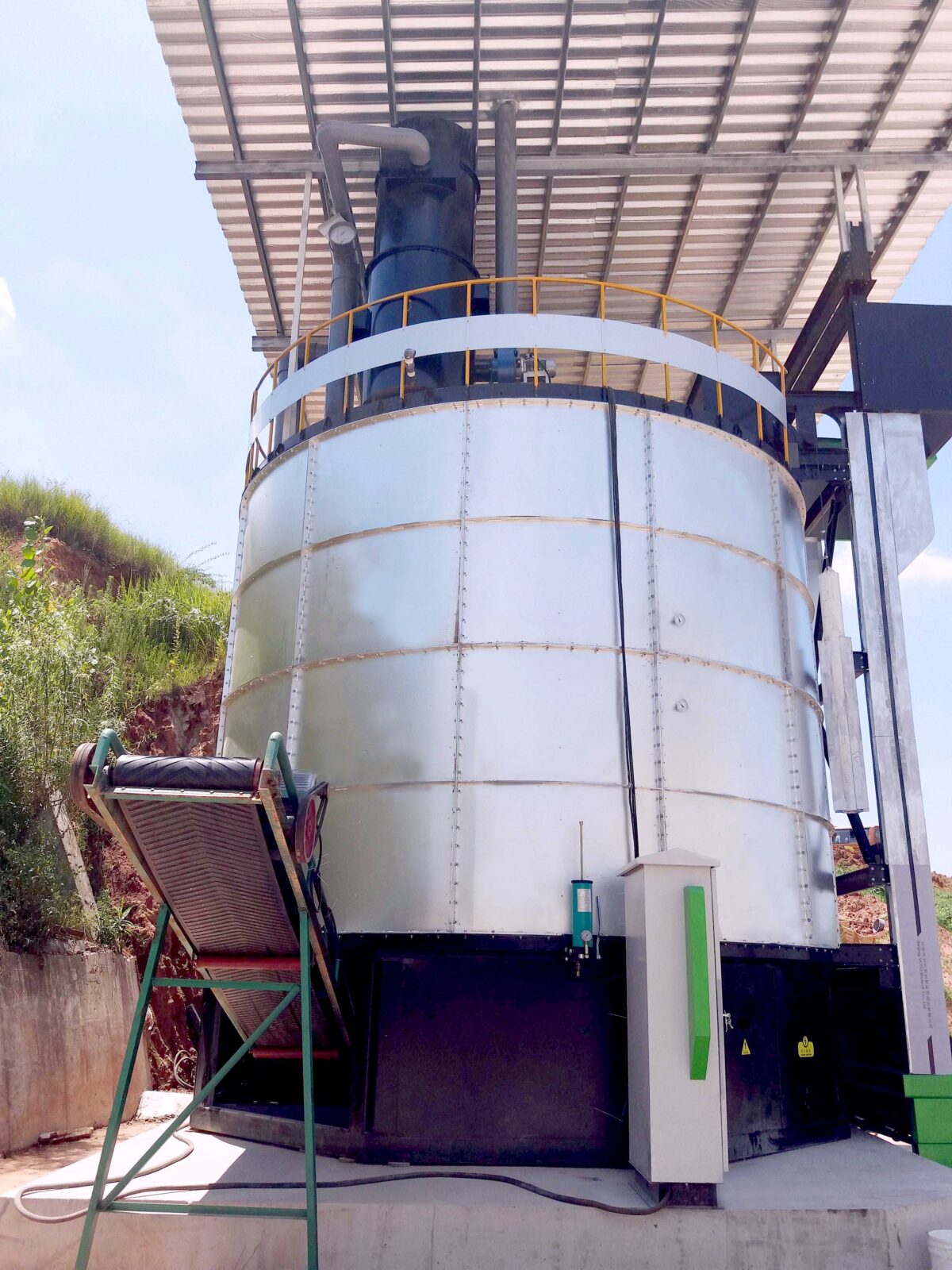 90 m³ Fermentation Tank in Chile | Cattle Manure Composting Machine