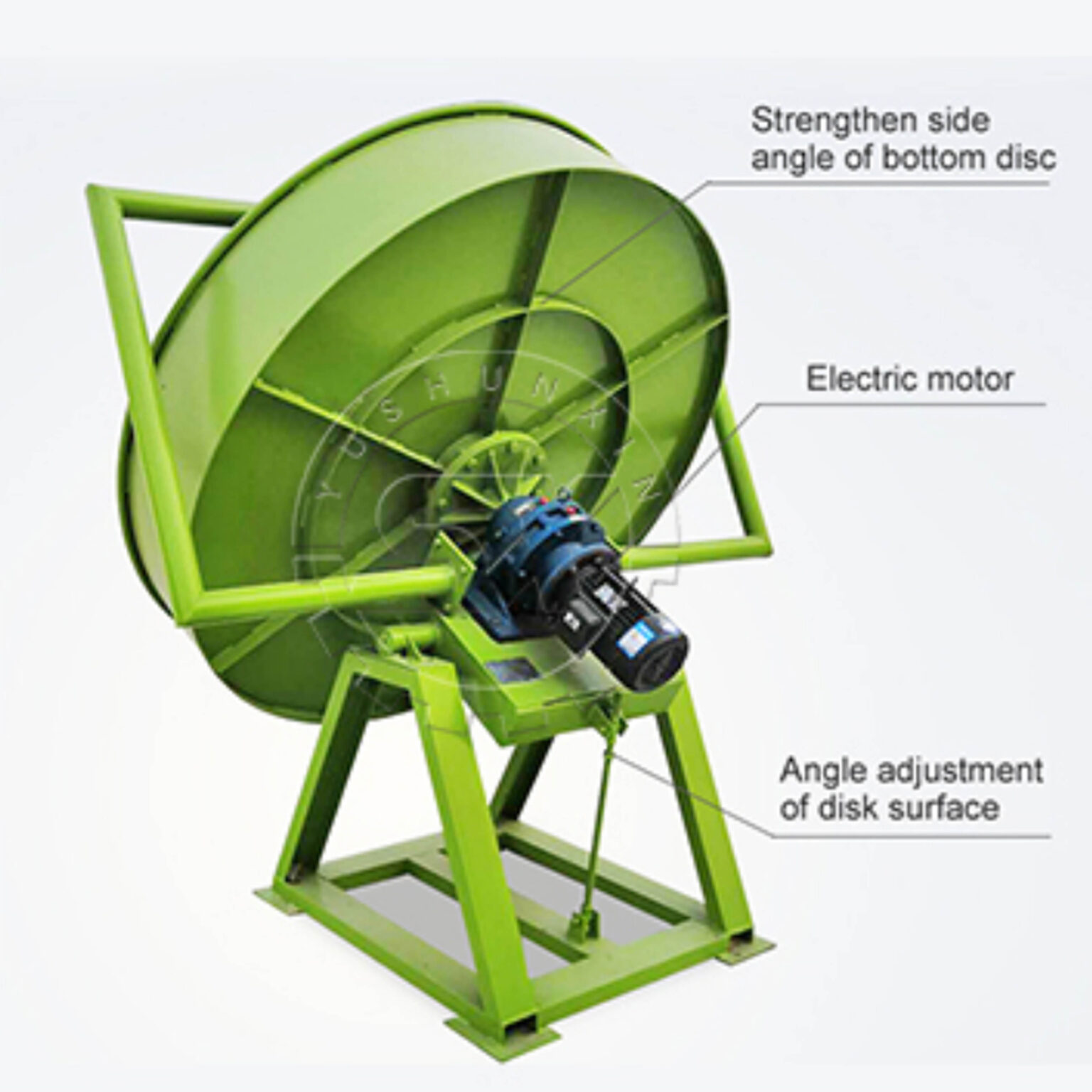 Disk Pelletizer for Organic&NPK Fertilizer | Design | Working Process