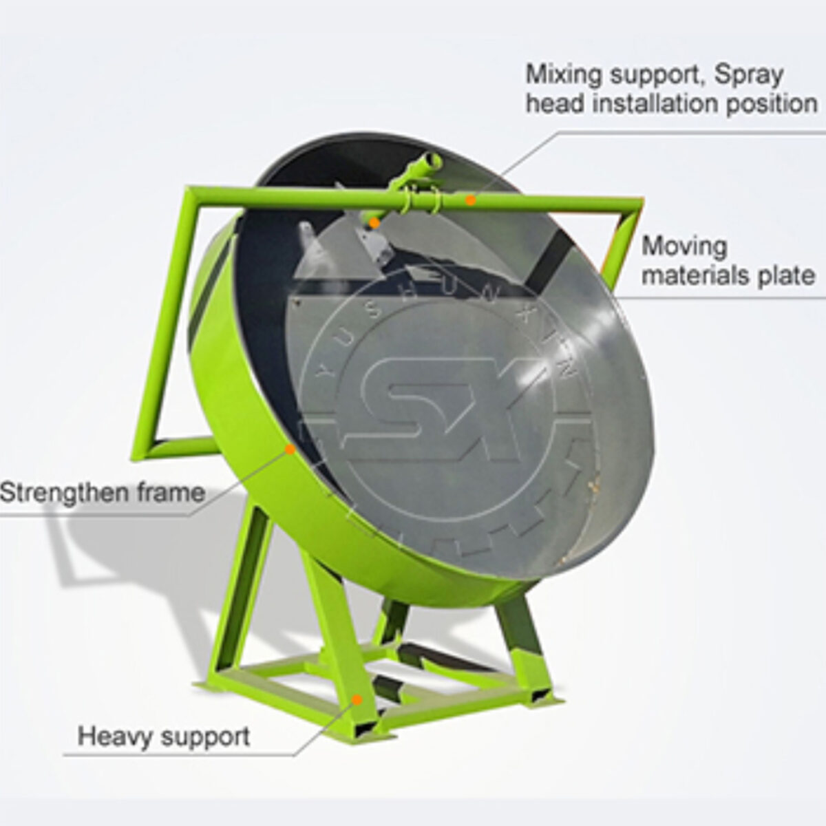 Disk Pelletizer for Organic&NPK Fertilizer | Design | Working Process